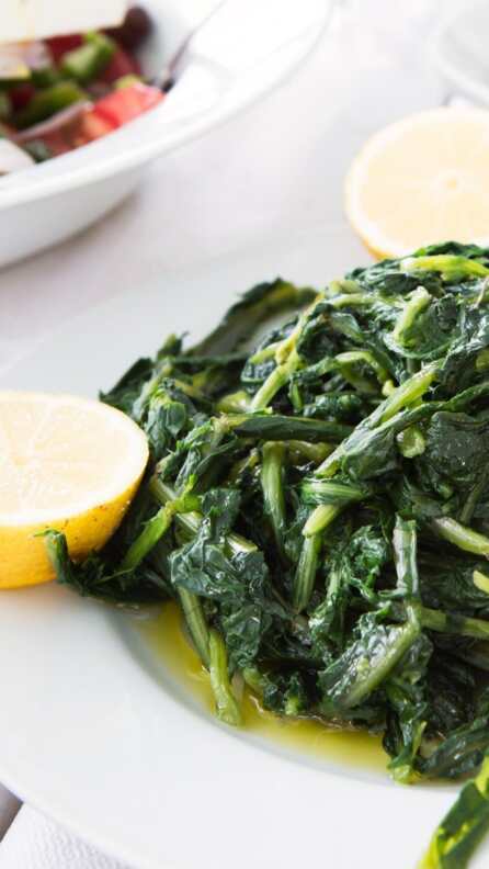 Greek Horta Salad - Mygreekitchen