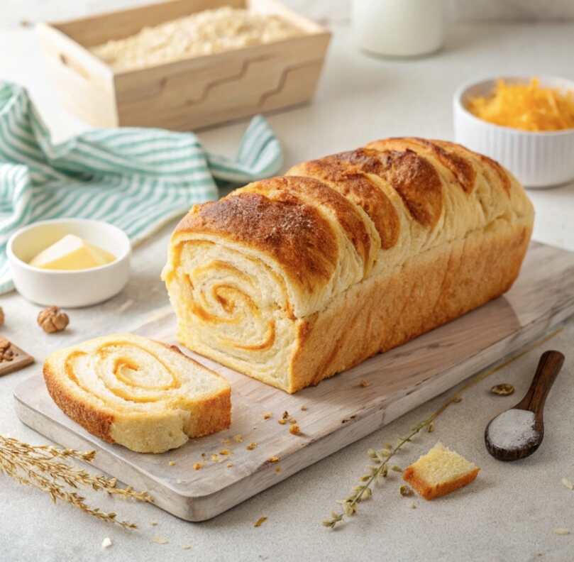 Greek Cheese Swirl Bread - Mygreekitchen